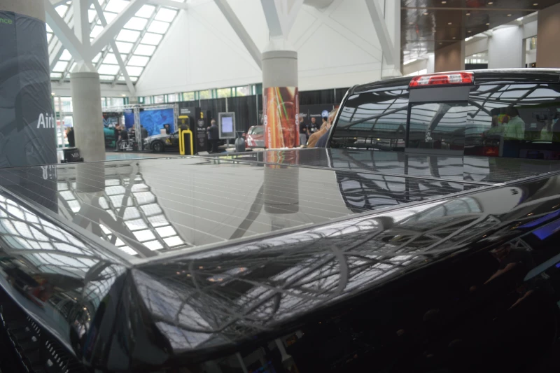 VIA Motors unveils solar range-extending tonneau cover