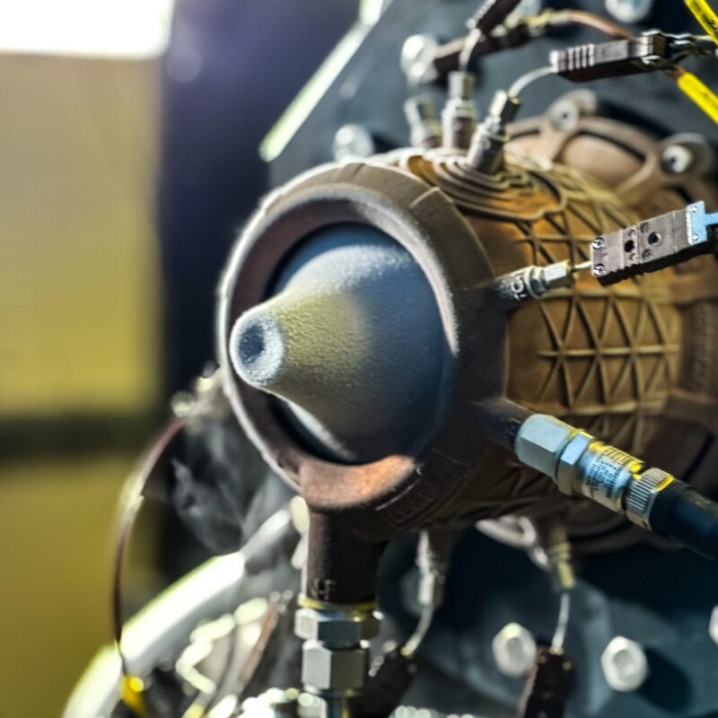 AI-designed, monolithic aerospike engine successfully hot-fired