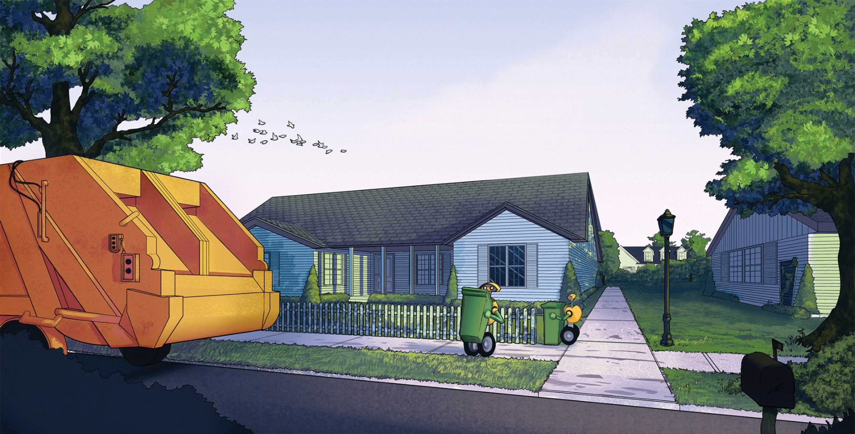 Volvo's robots will quietly pick up and empty your garbage bin