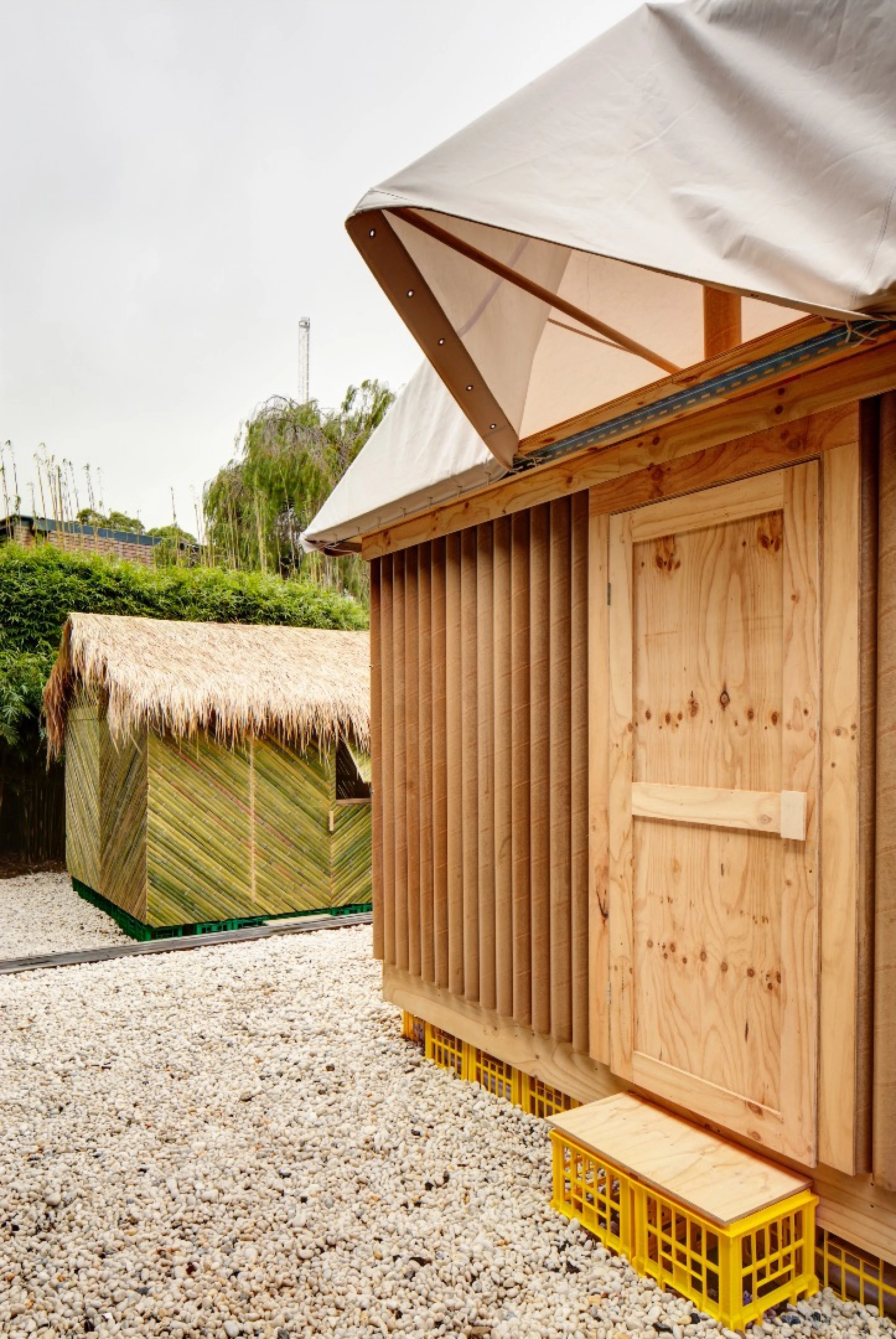 Shigeru Ban's cardboard and bamboo shelters highlighted in new exhibit