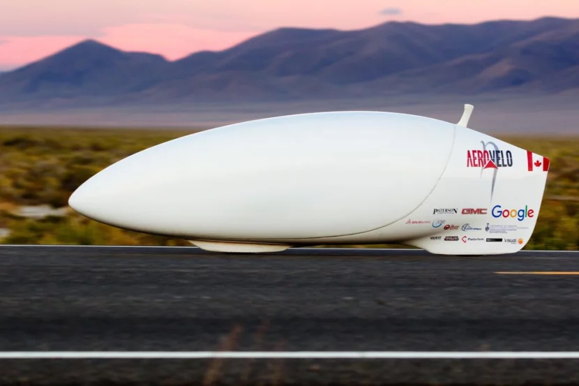 Aerovelo tops human-powered speed record with 89.59 mph bullet bike