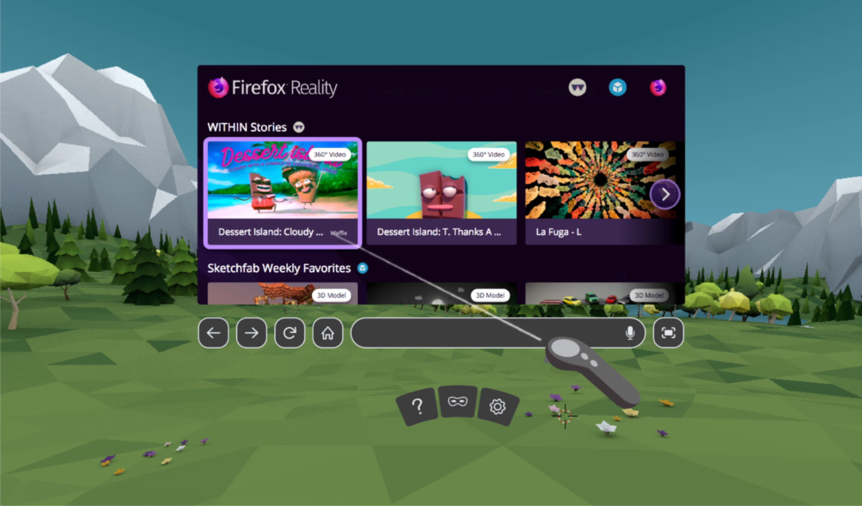 Firefox unveils virtual reality web browser