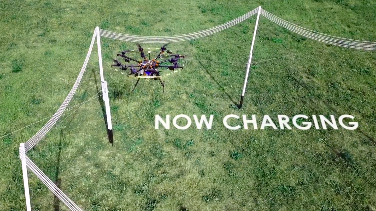In-flight charging gives drones unlimited autonomous range