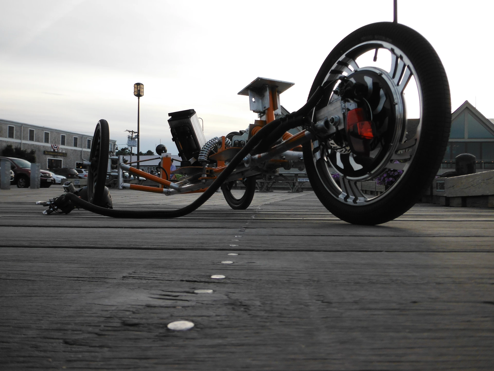 Tribey electric trike can be ridden standing or recumbent