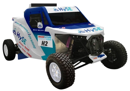 Supercharged H2 side-x-side developed by Japan's best guns for Dakar