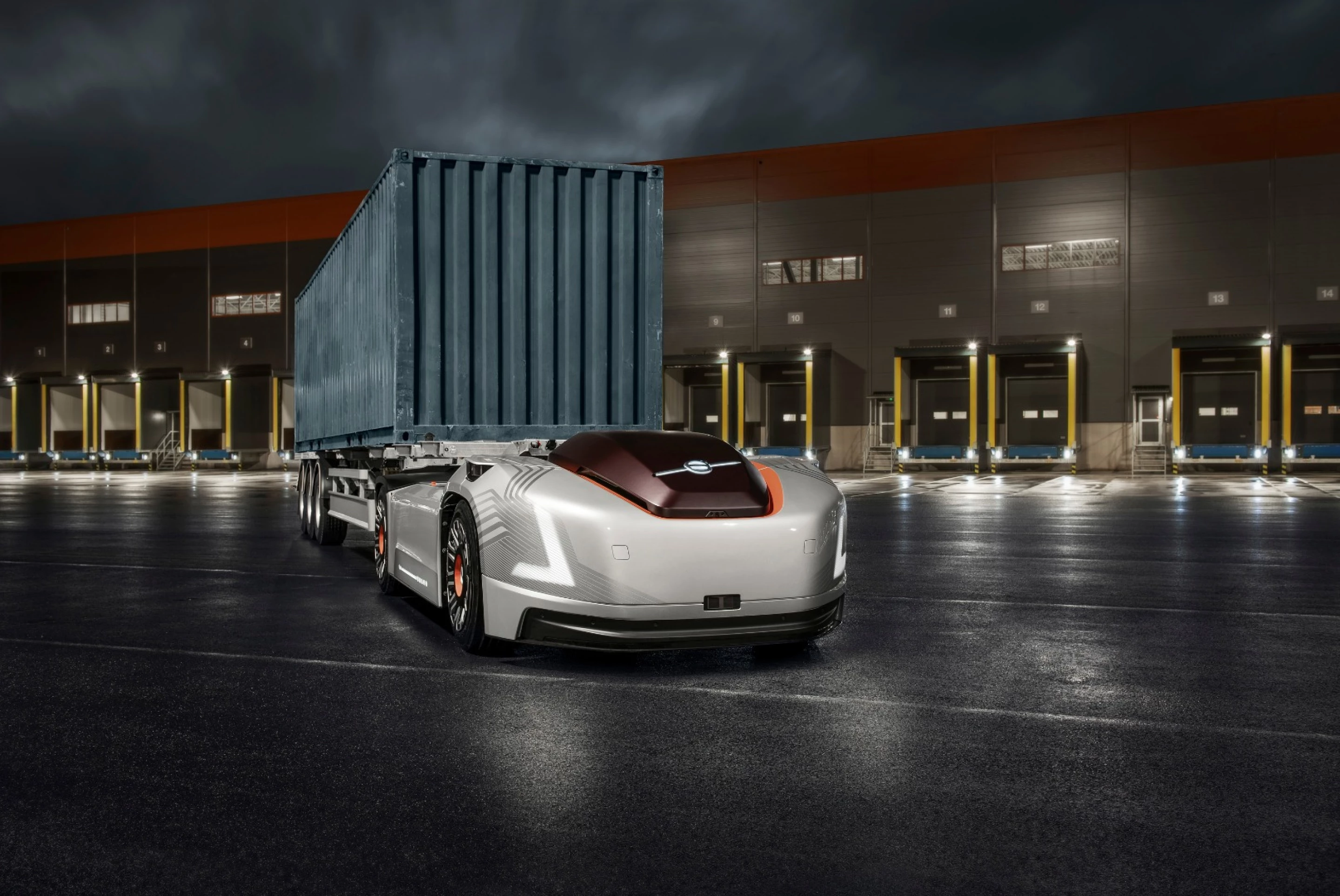 Volvo Trucks' cabin-less self-driving hauler takes on its first job