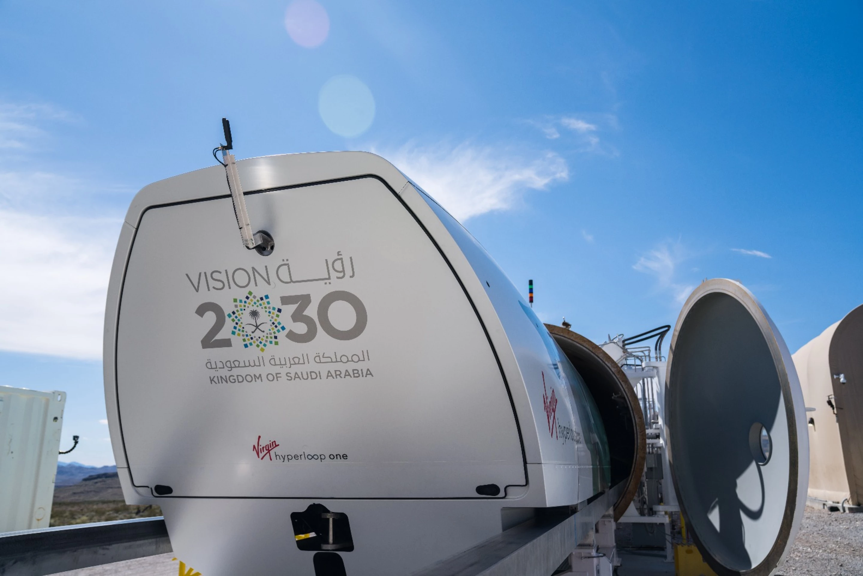 Virgin Hyperloop One shows off shiny new passenger pod for Saudi Arabia