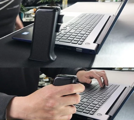 Vertical gaming mouse packs a pistol design for first-person shooter games