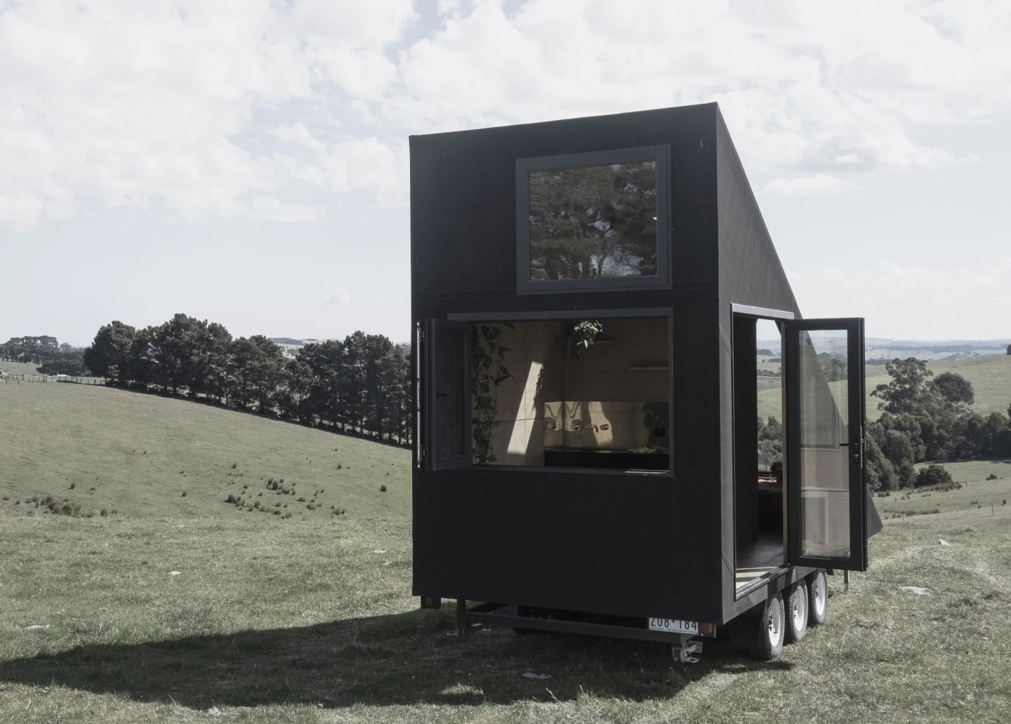 Base Cabin tiny house puts an A-frame on wheels