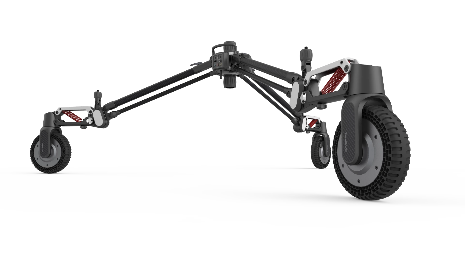 Snoppa Rover: an all-terrain, auto camera dolly with active suspension