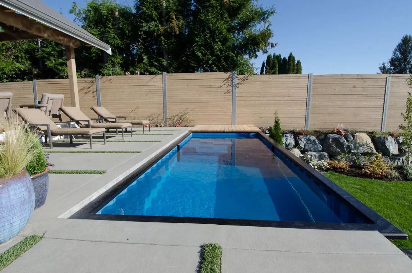 Shipping container pool can be installed in minutes