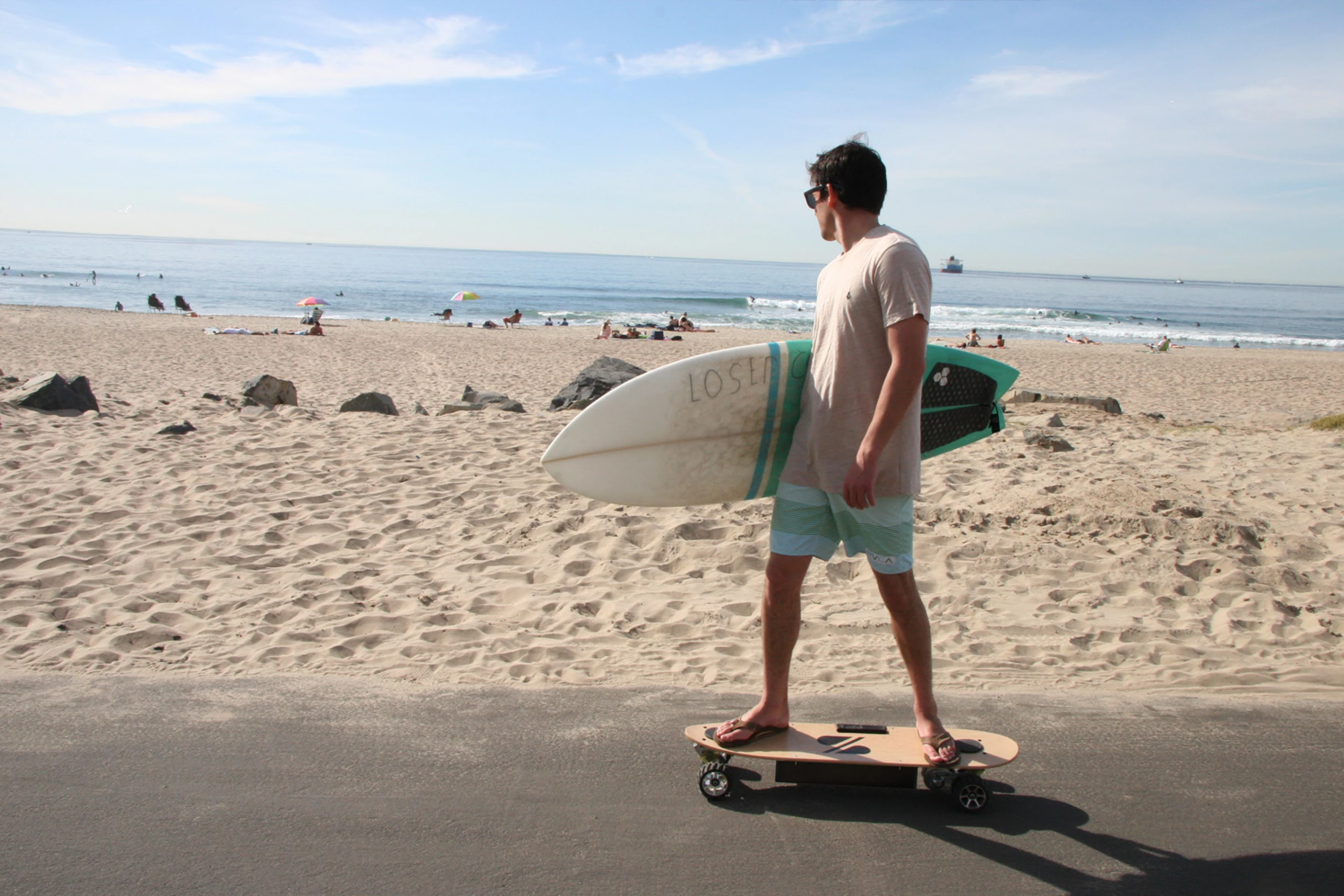 The ZBoard hands-free motorized skateboard