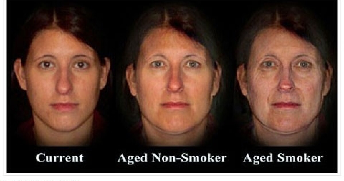 how smoking changes your face