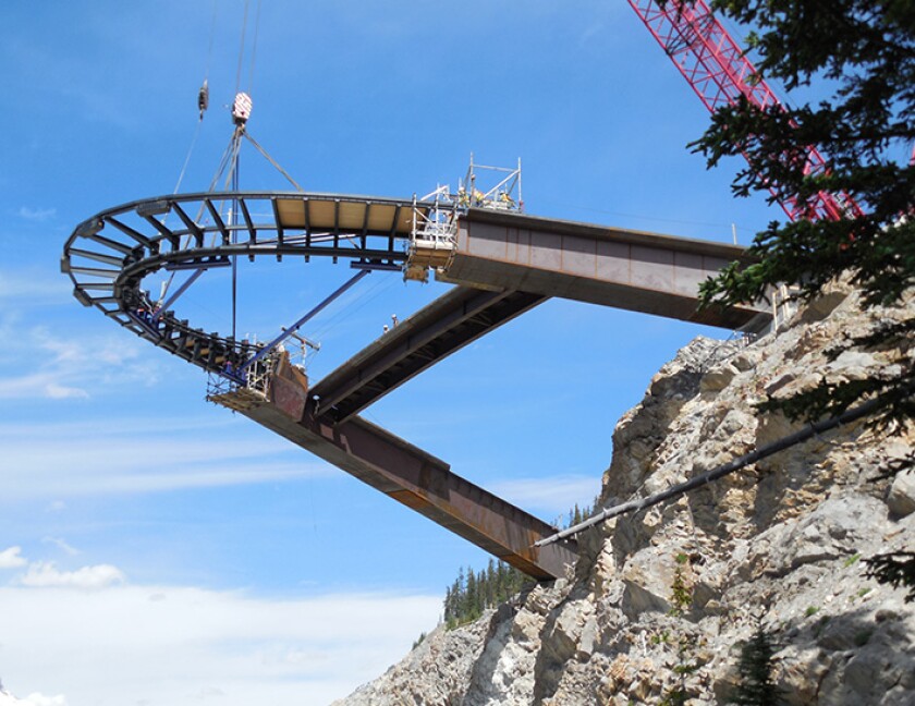 Glass-bottom Glacier Skywalk provides new views of Columbia Icefield