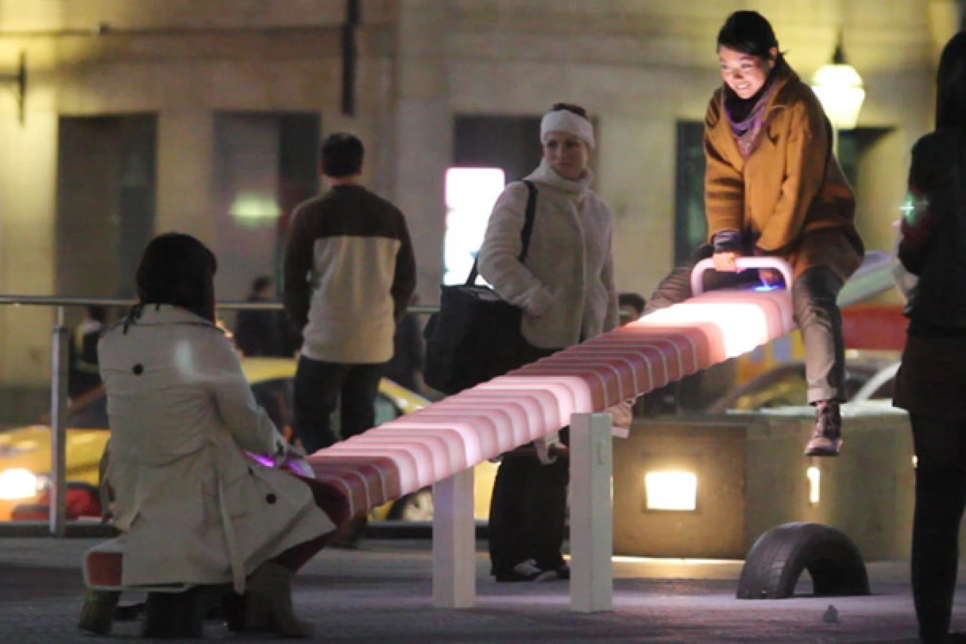 LED seesaw gives illuminated physics lesson … remains fun