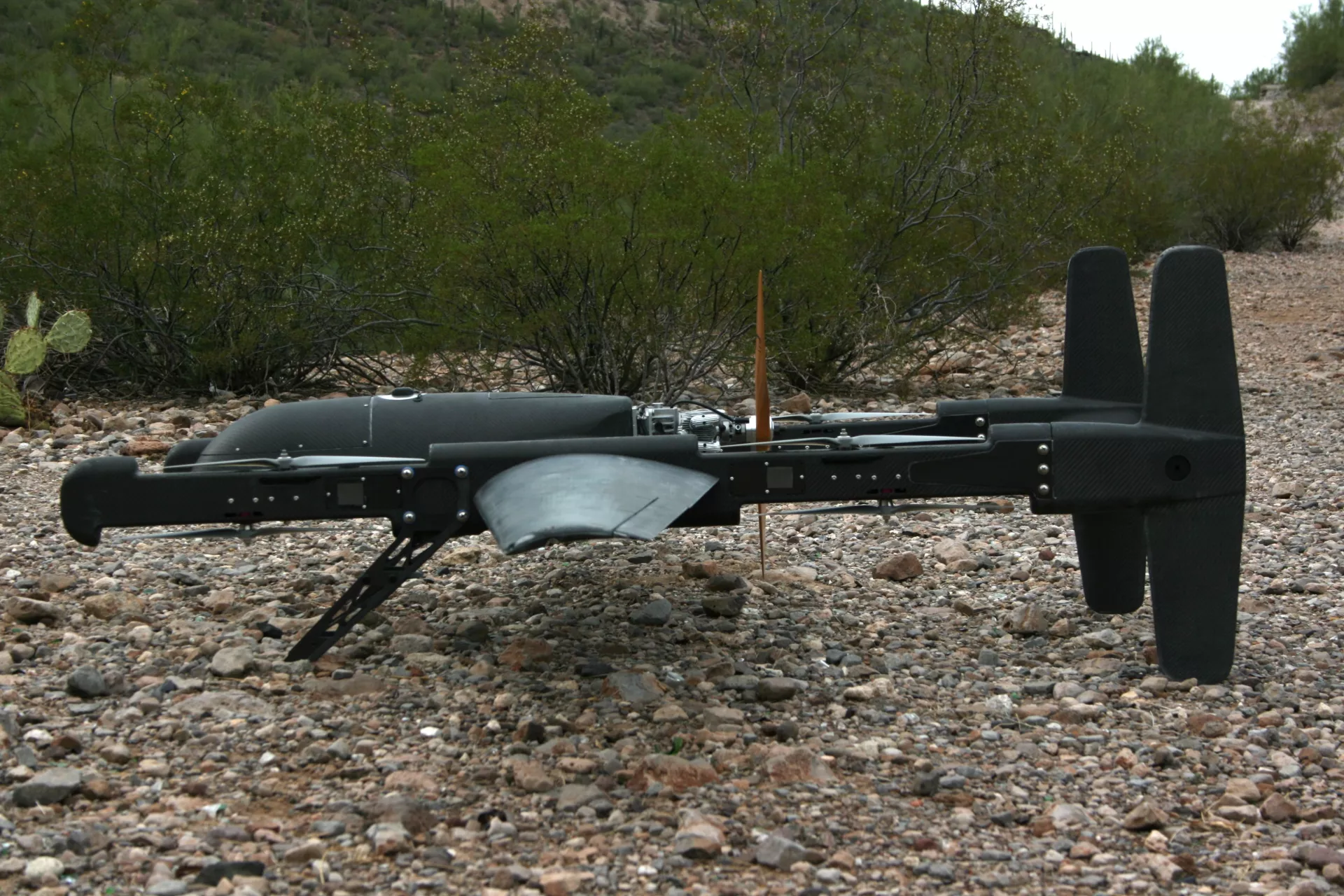 Whaddaya get when you cross a quadcopter with a plane? The HQ UAV