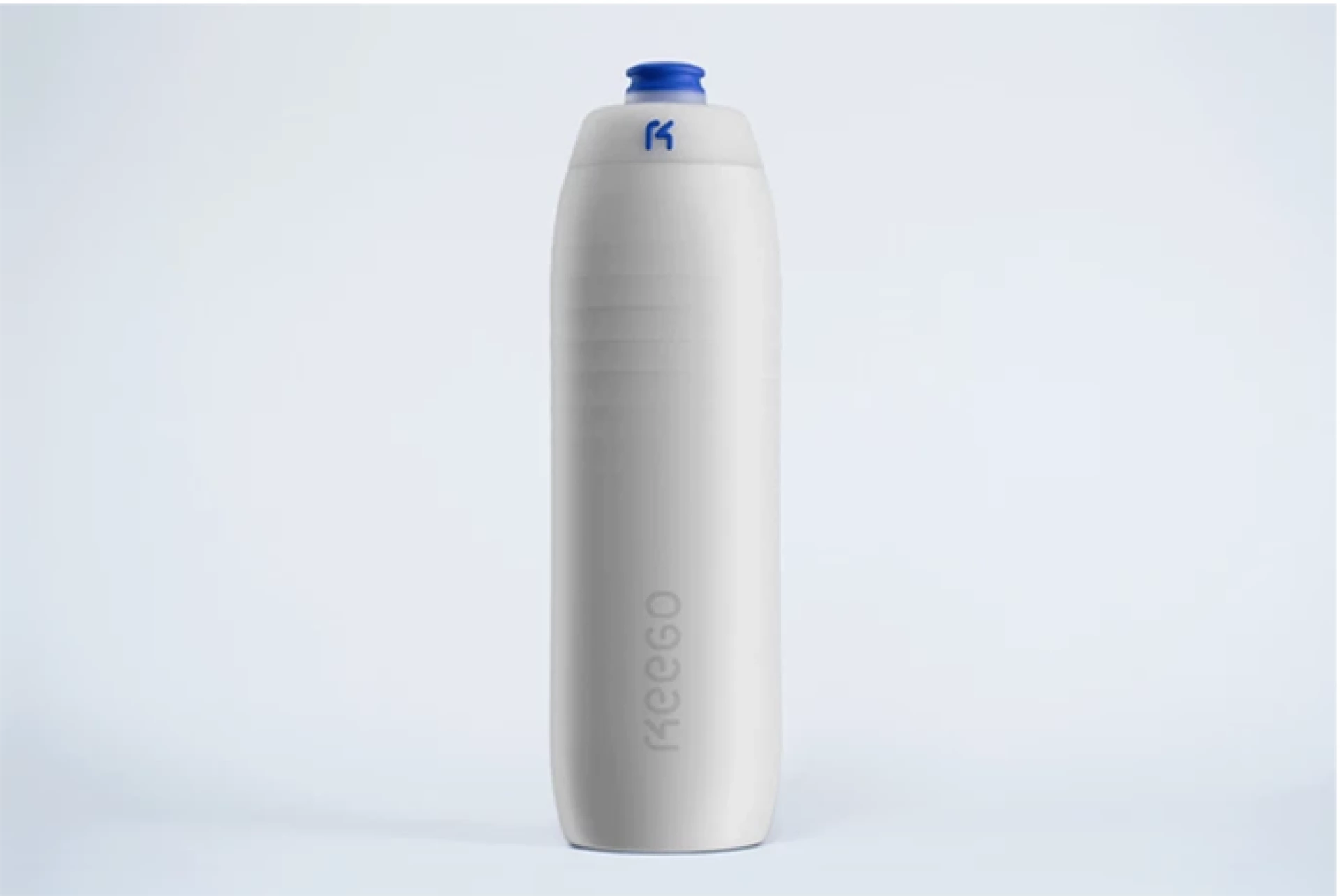 Keego water bottle uses squeezable titanium in place of plastic