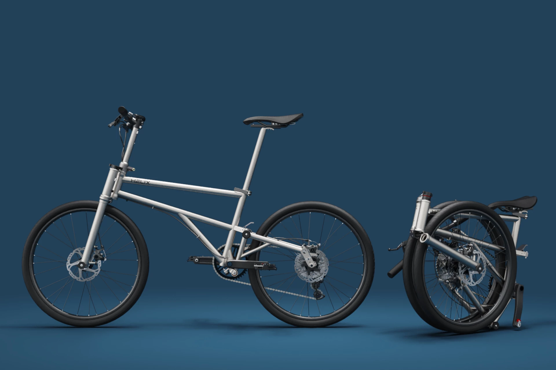 Helix titanium folding bike now sports a laser-cut, robo-TIG-welded frame