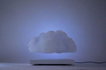 This floating cloud lamp is a mini thunderstorm for your coffee table