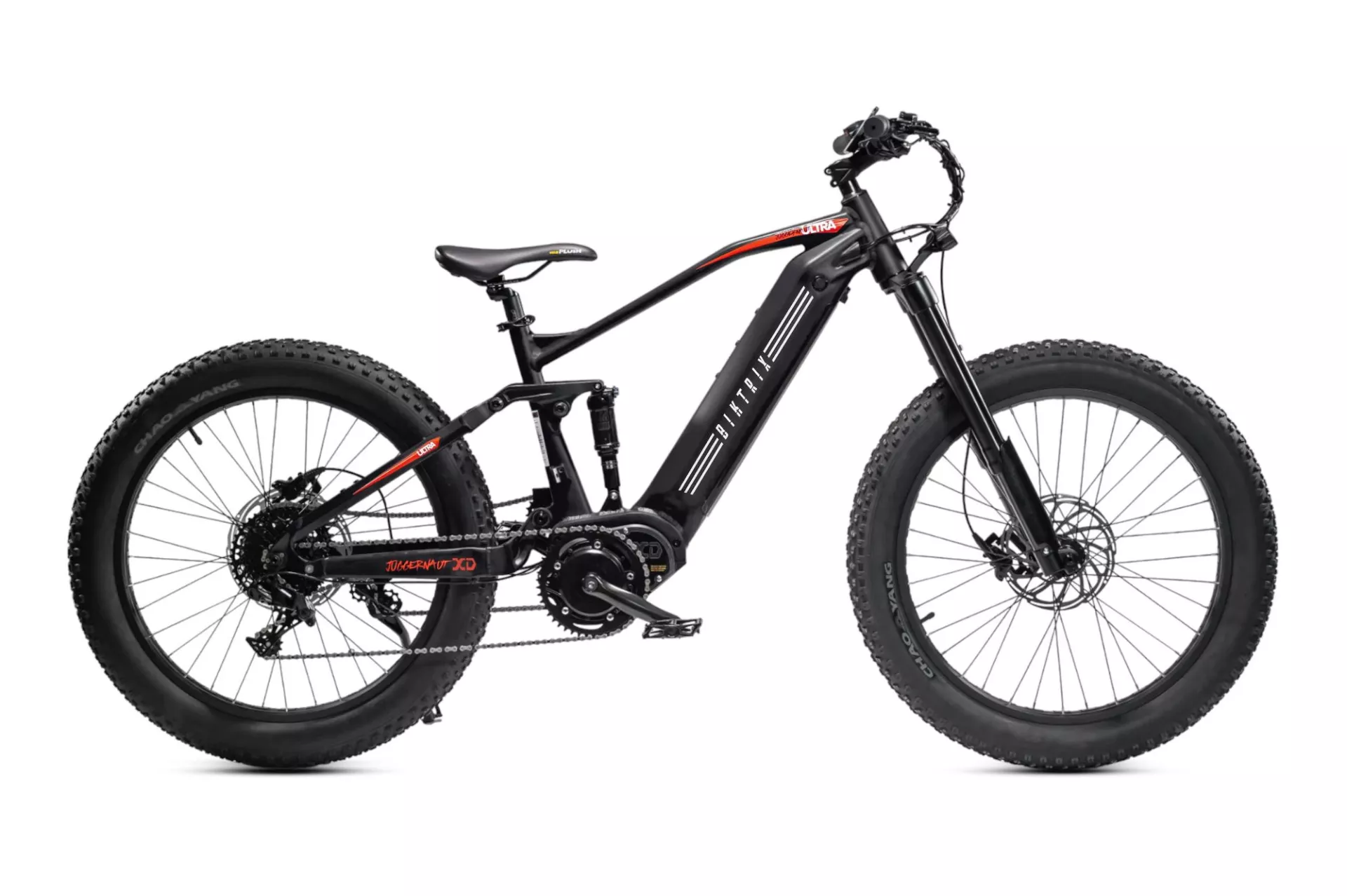 Crazy dual-drivetrain fatbike gains rear air spring for smoother riding