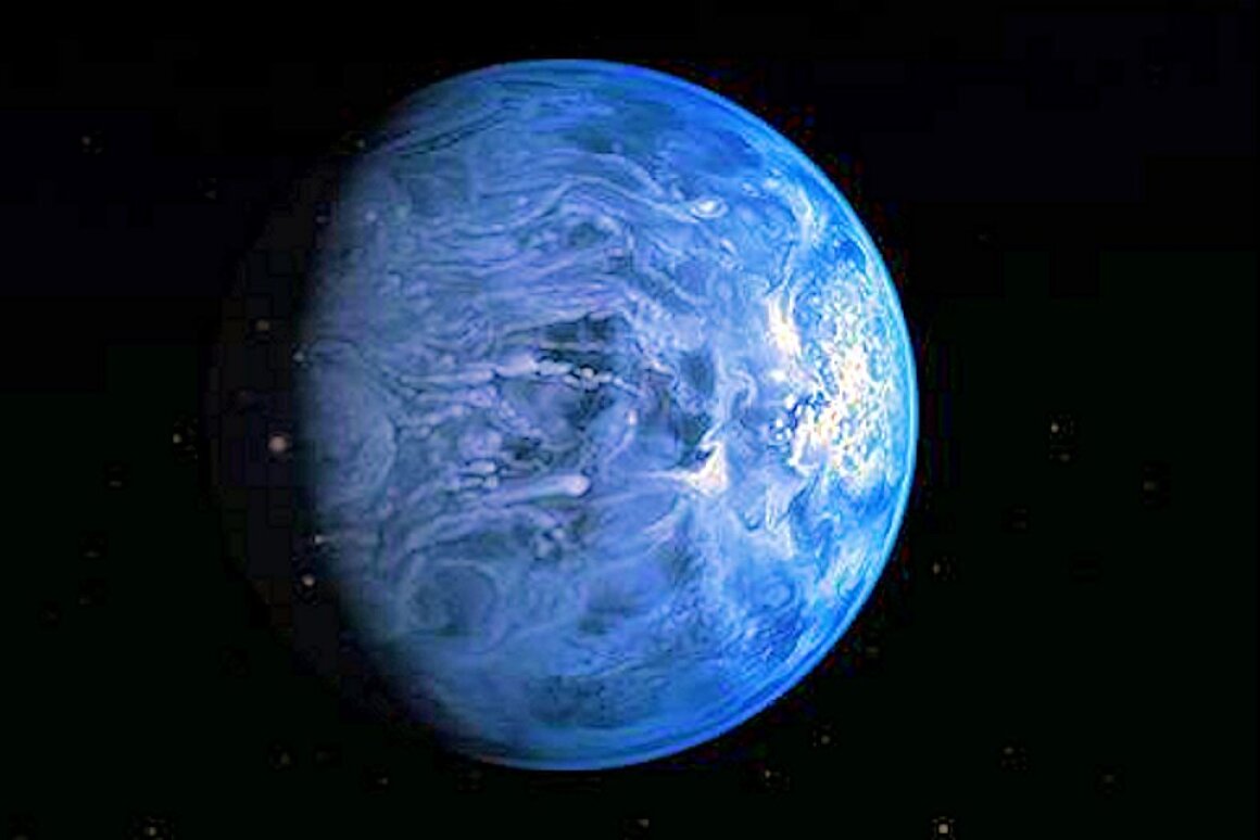 First color reveal of an exoplanet has the blues