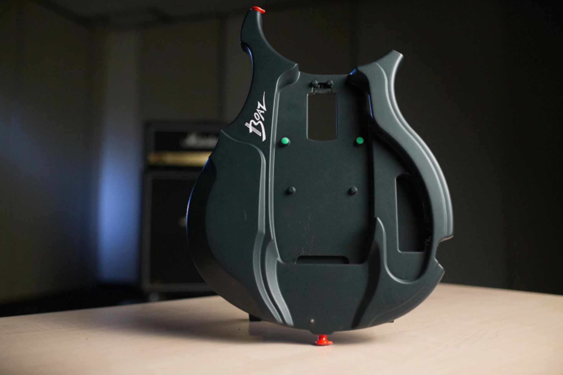 Modular plastic guitar offers up to 50 different combinations