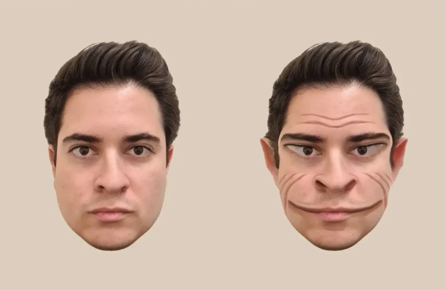 New images show 'demonic' face distortions from rare condition