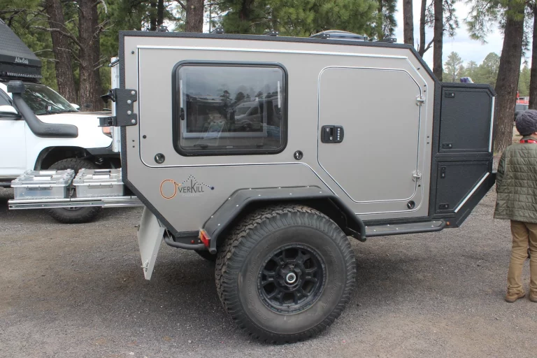 Overkill T.K.4.7 off-road camping trailer rides small but opens up for ...