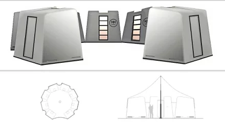 Reaction system promises versatile, cost effective emergency housing