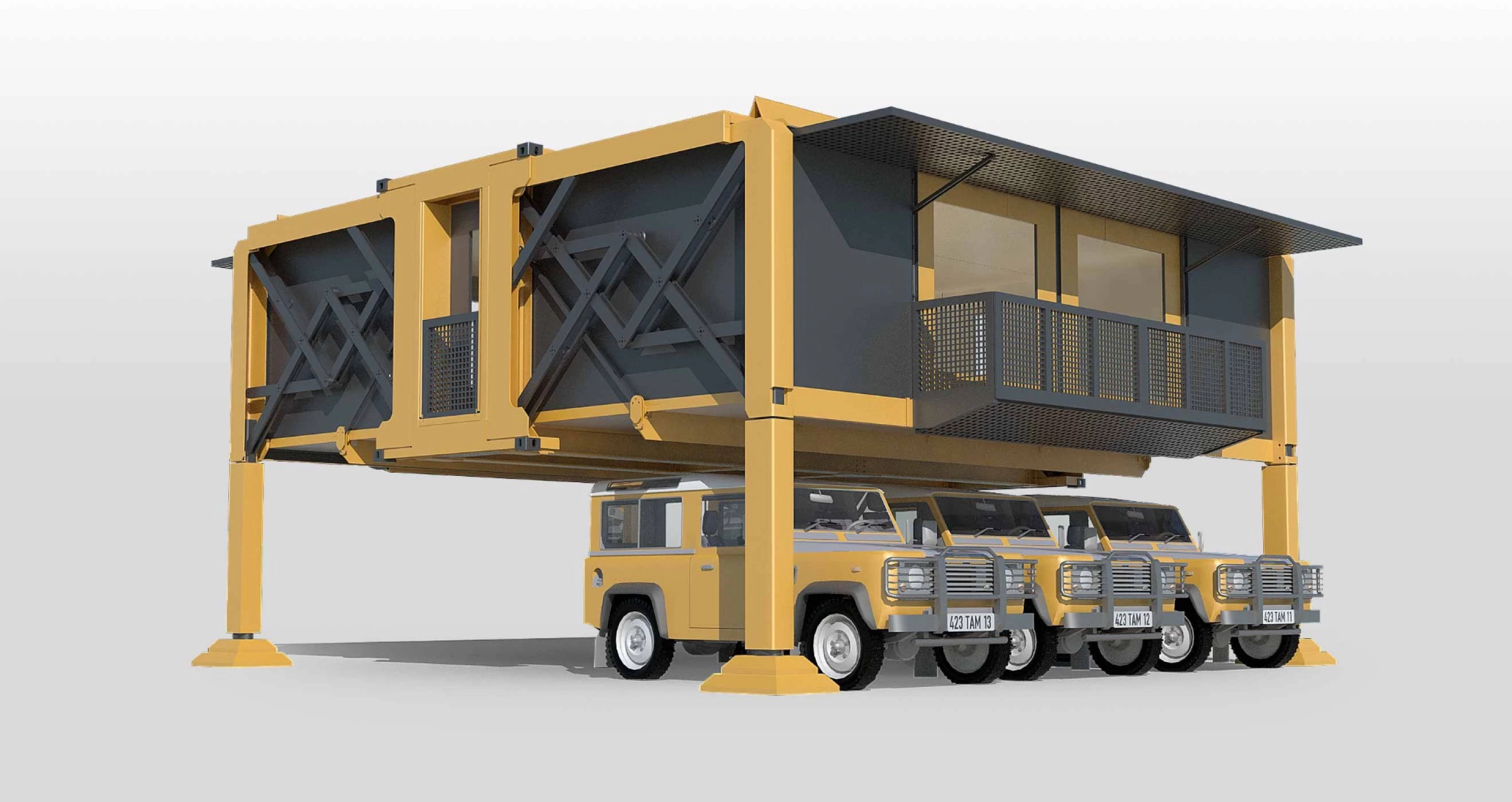 Kitted out modular house can unfold in eight minutes