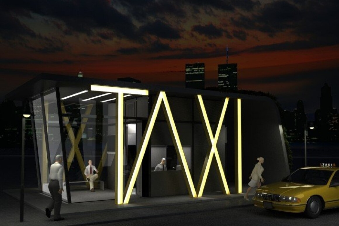 TAXI station hails a cab for you