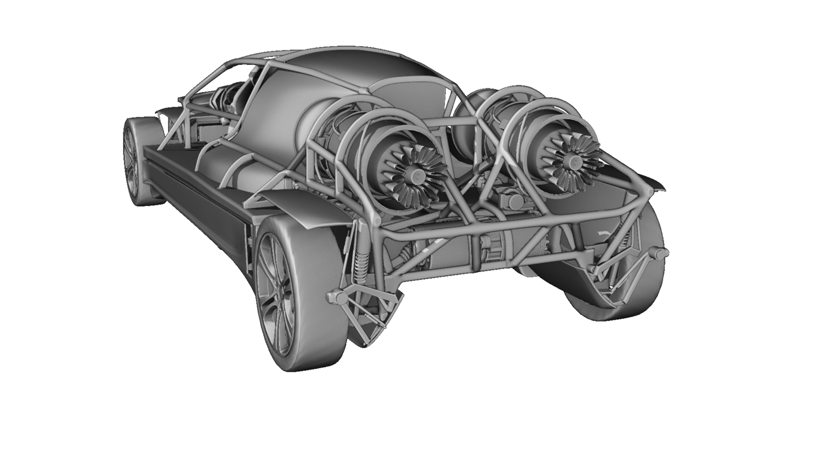 Twin-jet flying hypercar promises crazy speed in the street and sky
