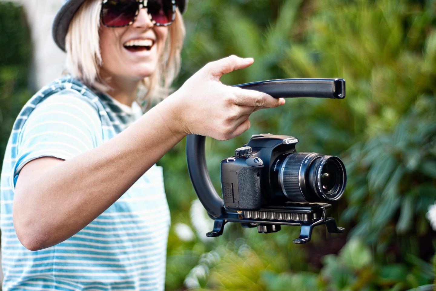 Cam Caddie is like a budget Steadicam for your DLSR