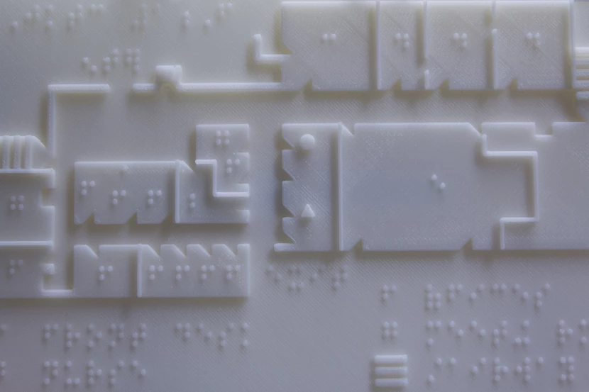 3D-printed braille maps to show students the way