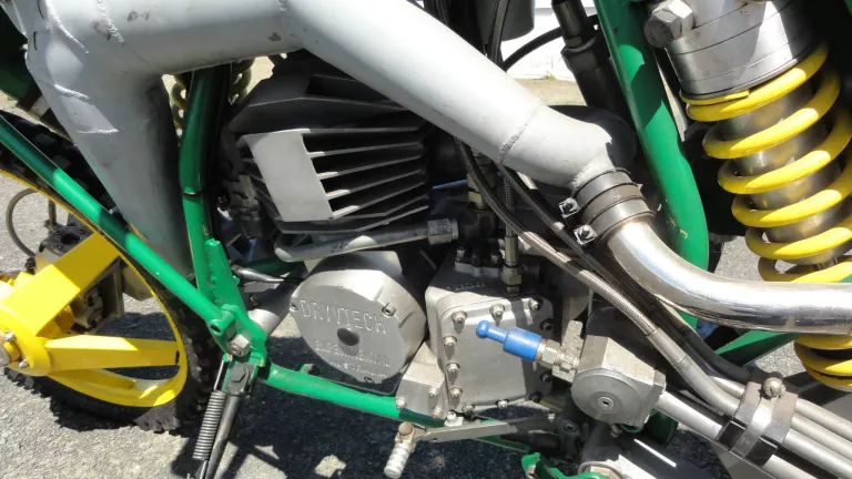 Drysdale's unique 2-wheel drive, 2-wheel steering motorcycle up for grabs