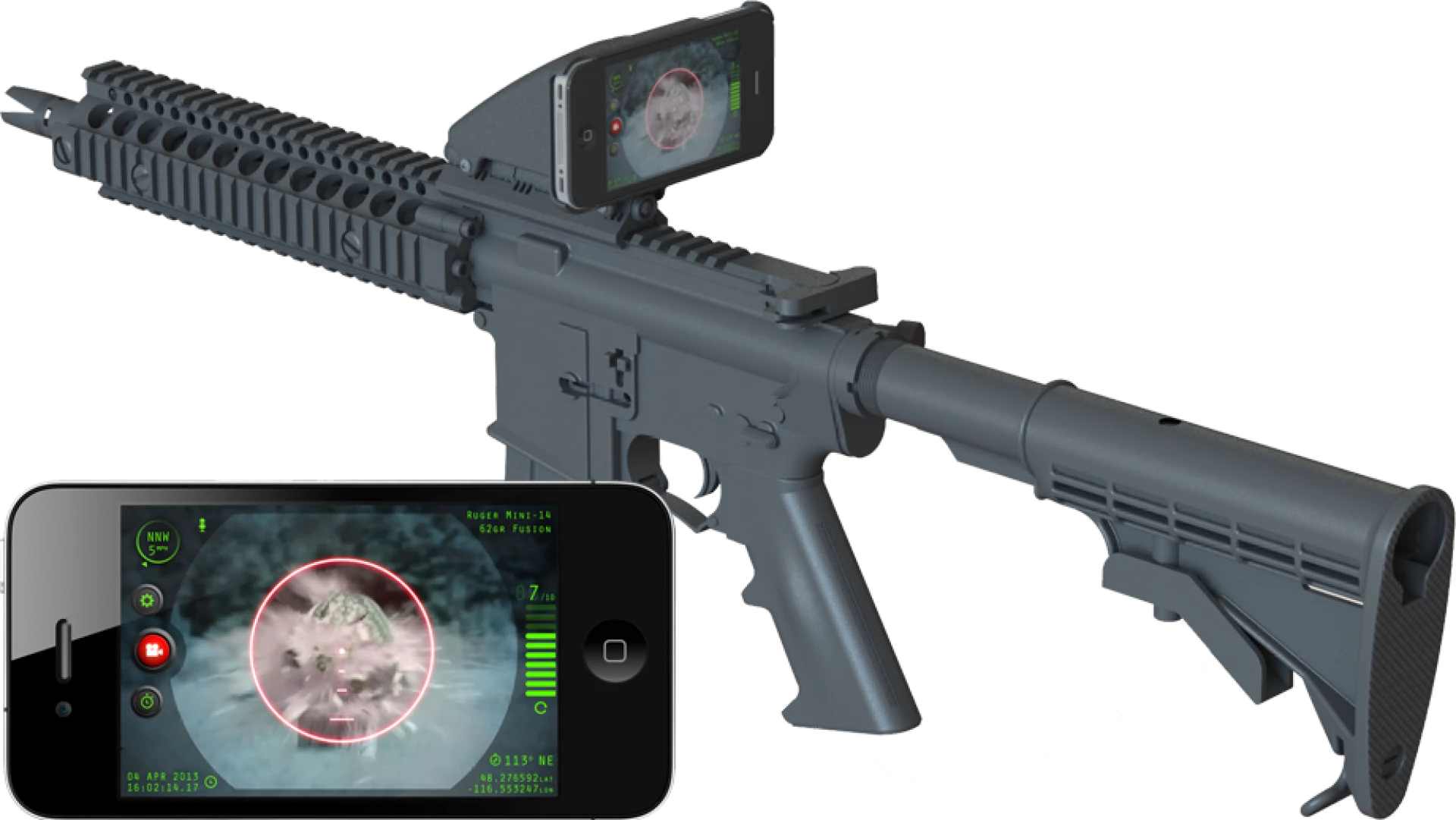 Inteliscope turns your iPhone into a tactical gun sight