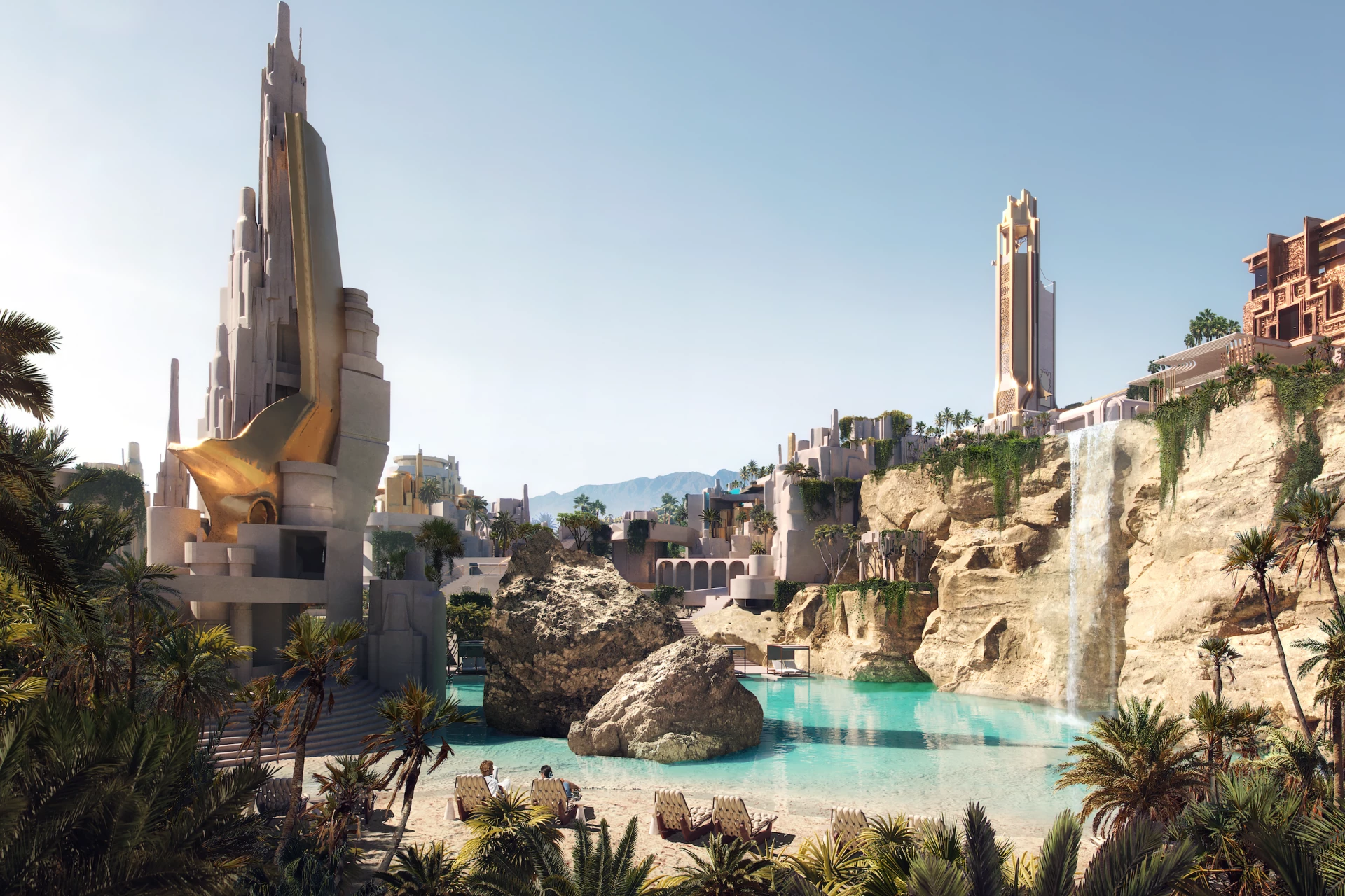 Neom continues transformation of Saudi Arabia with lush desert oasis