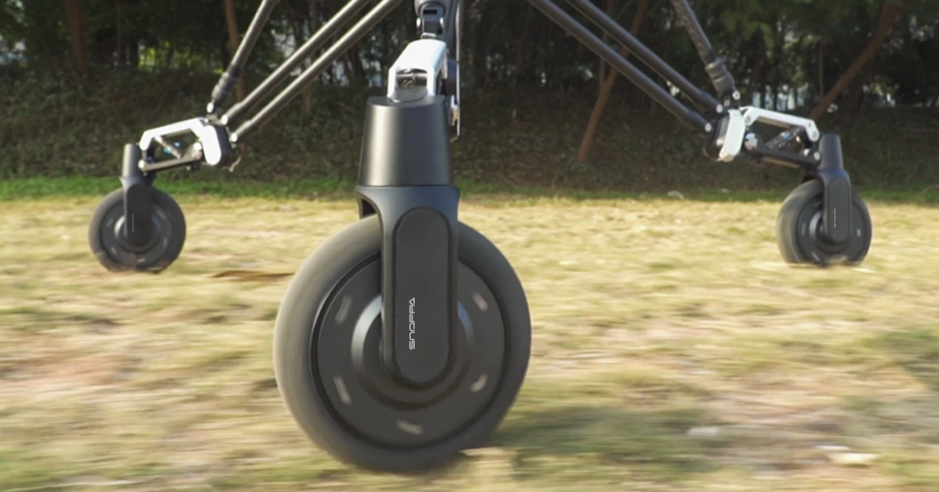 Snoppa Rover: an all-terrain, auto camera dolly with active suspension