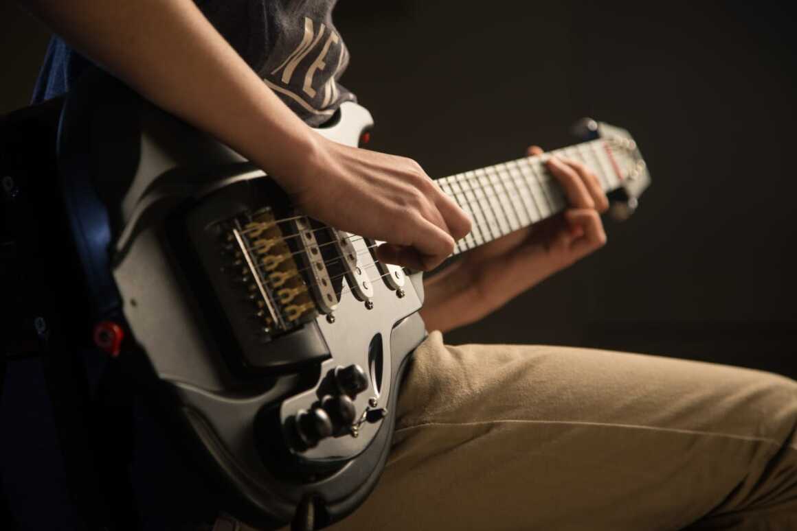 Modular plastic guitar offers up to 50 different combinations