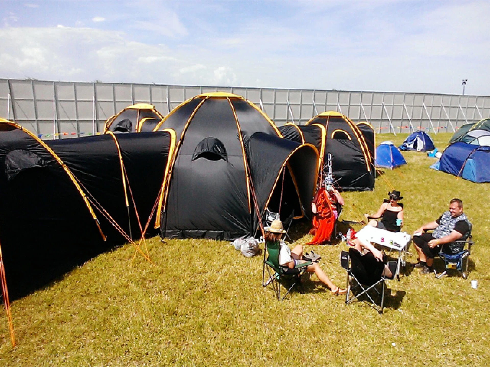 Modular Pod Tents bring campers together under the one roof