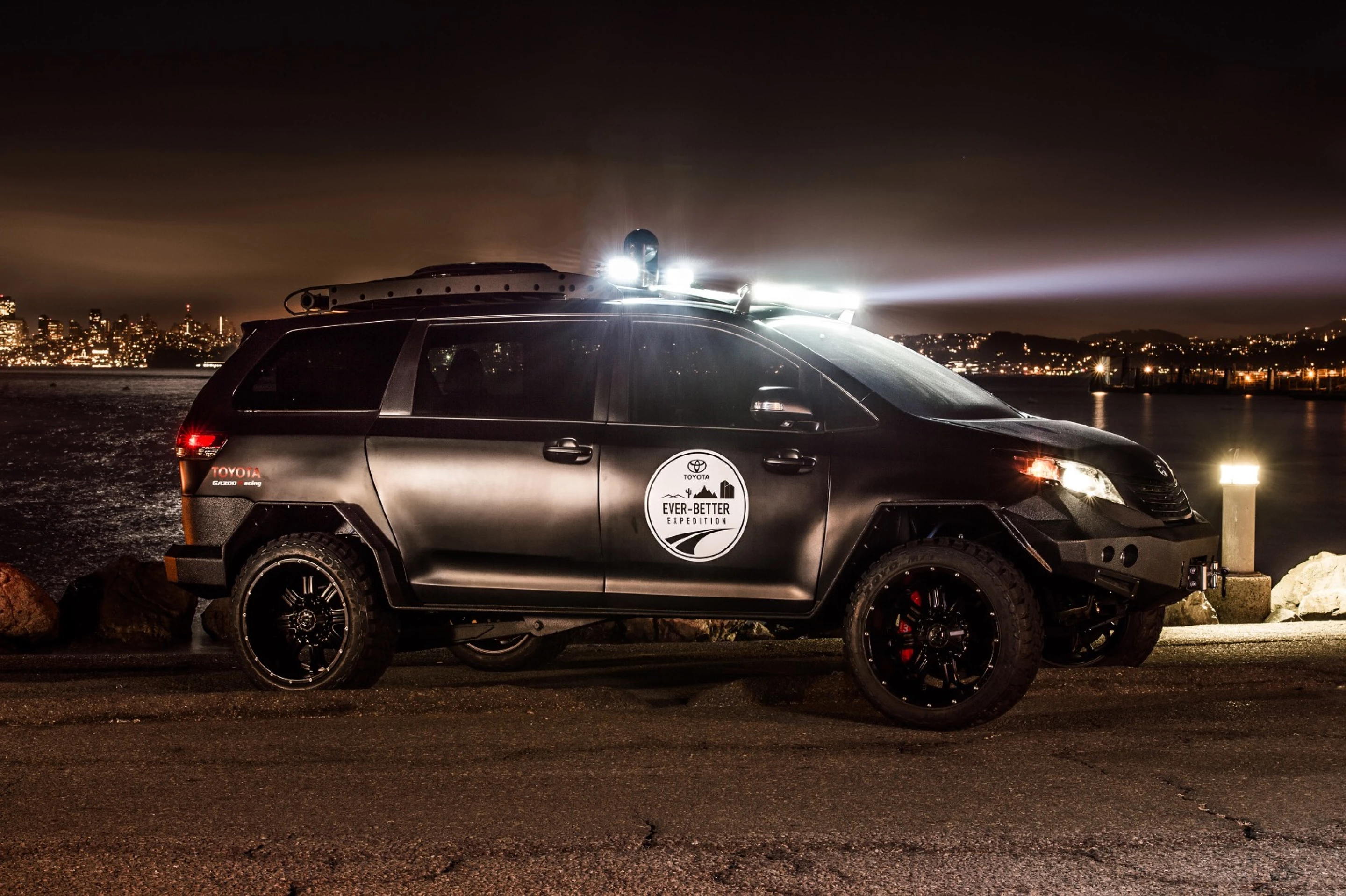 Toyota's Ultimate Utility Vehicle minivan takes its swagger off road