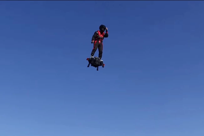 Franky Zapata's awesome Flyboard Air redefines the concept of a hoverboard