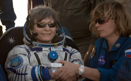 Record-breaking NASA astronaut Peggy Whitson returns to Earth