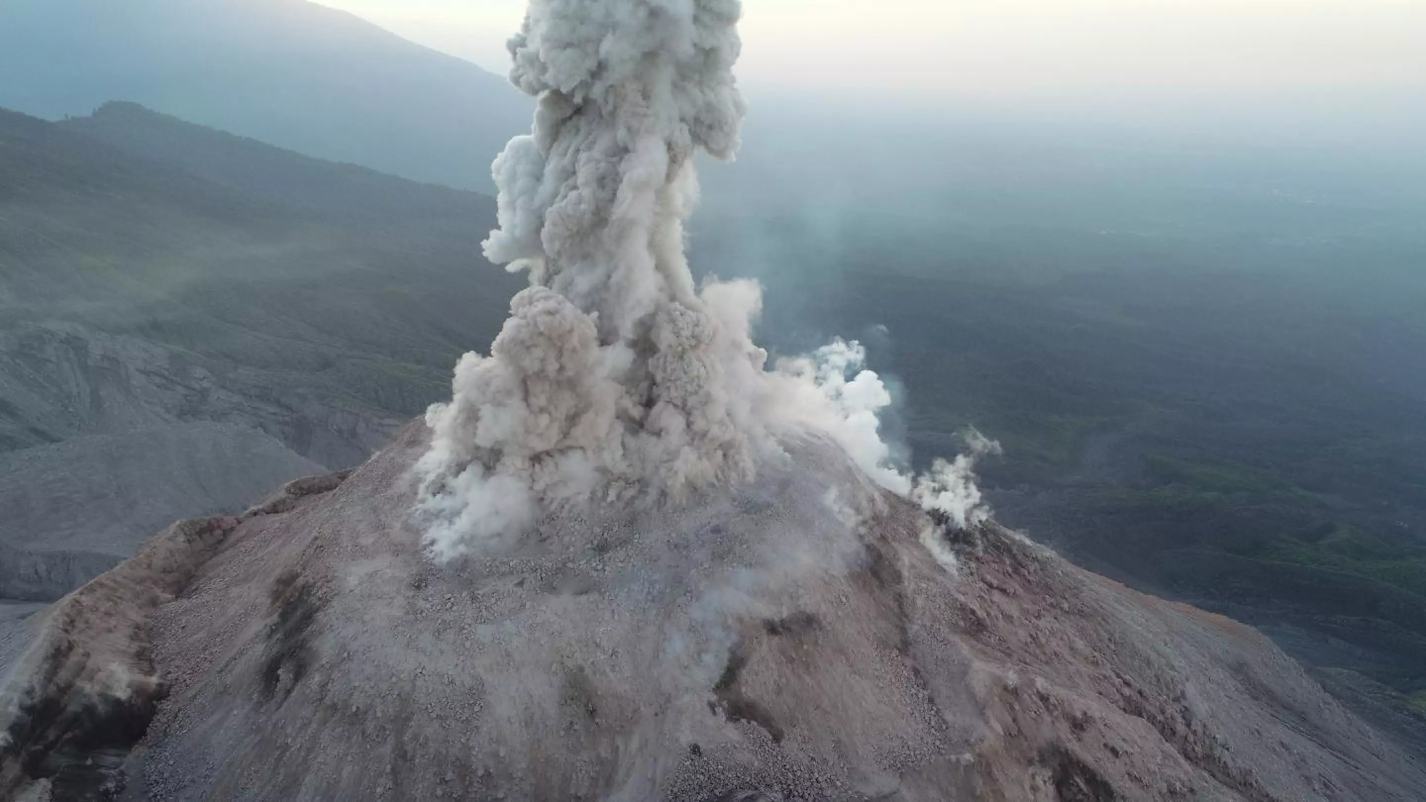 Drone used to safely study an active volcano