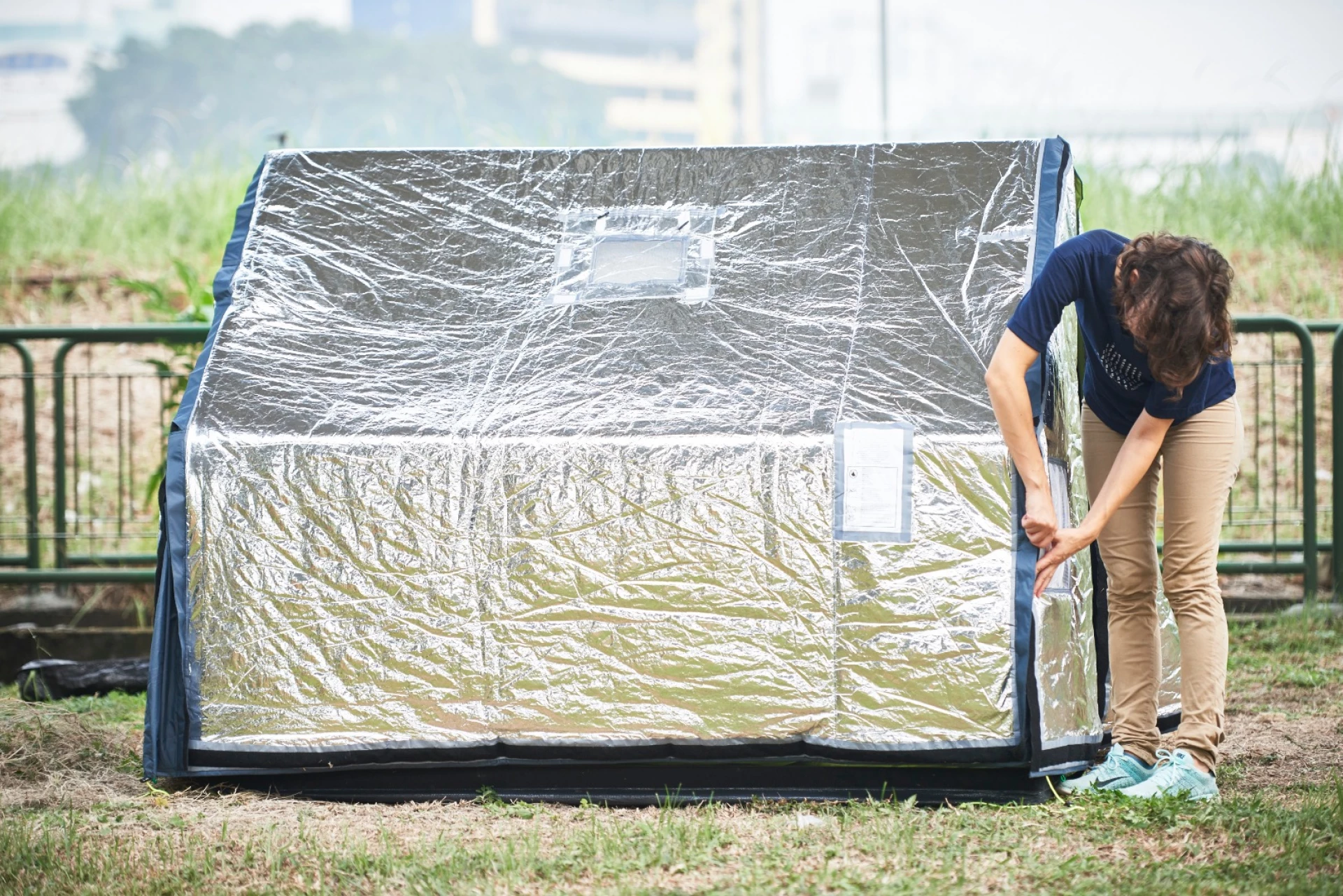 Reversible tent offers safe shelter for the homeless