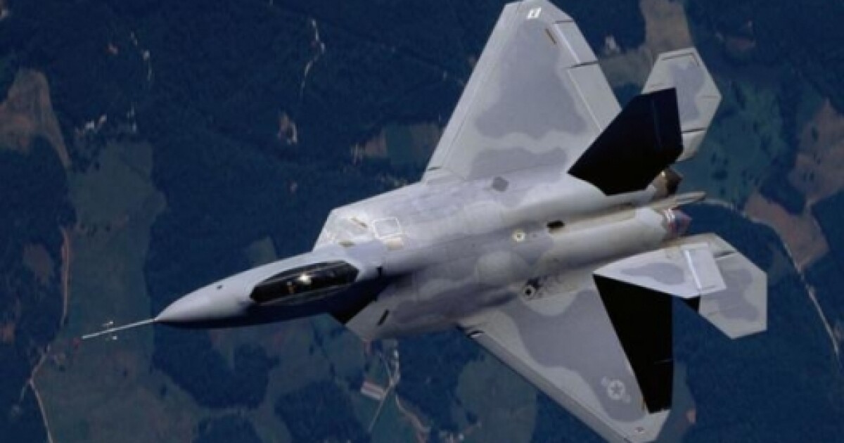F-22 scores direct hit in supersonic, high-altitude JDAM drop