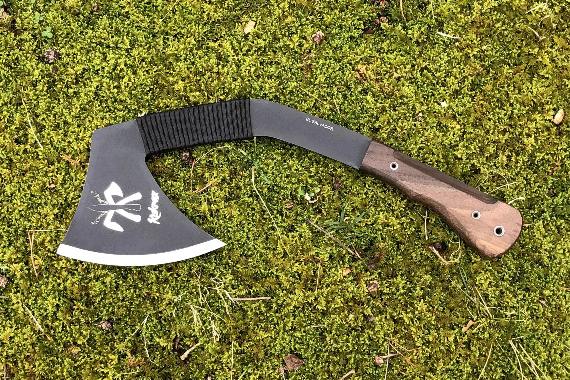 Kukrax survival axe takes a tactical tomahawk and makes it curvy