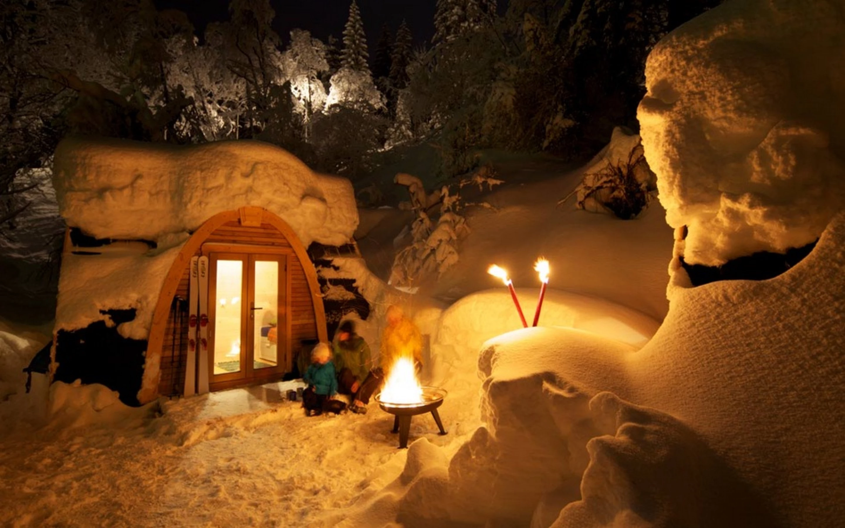 Prefab Podhouse provides for a winter escape or backyard office