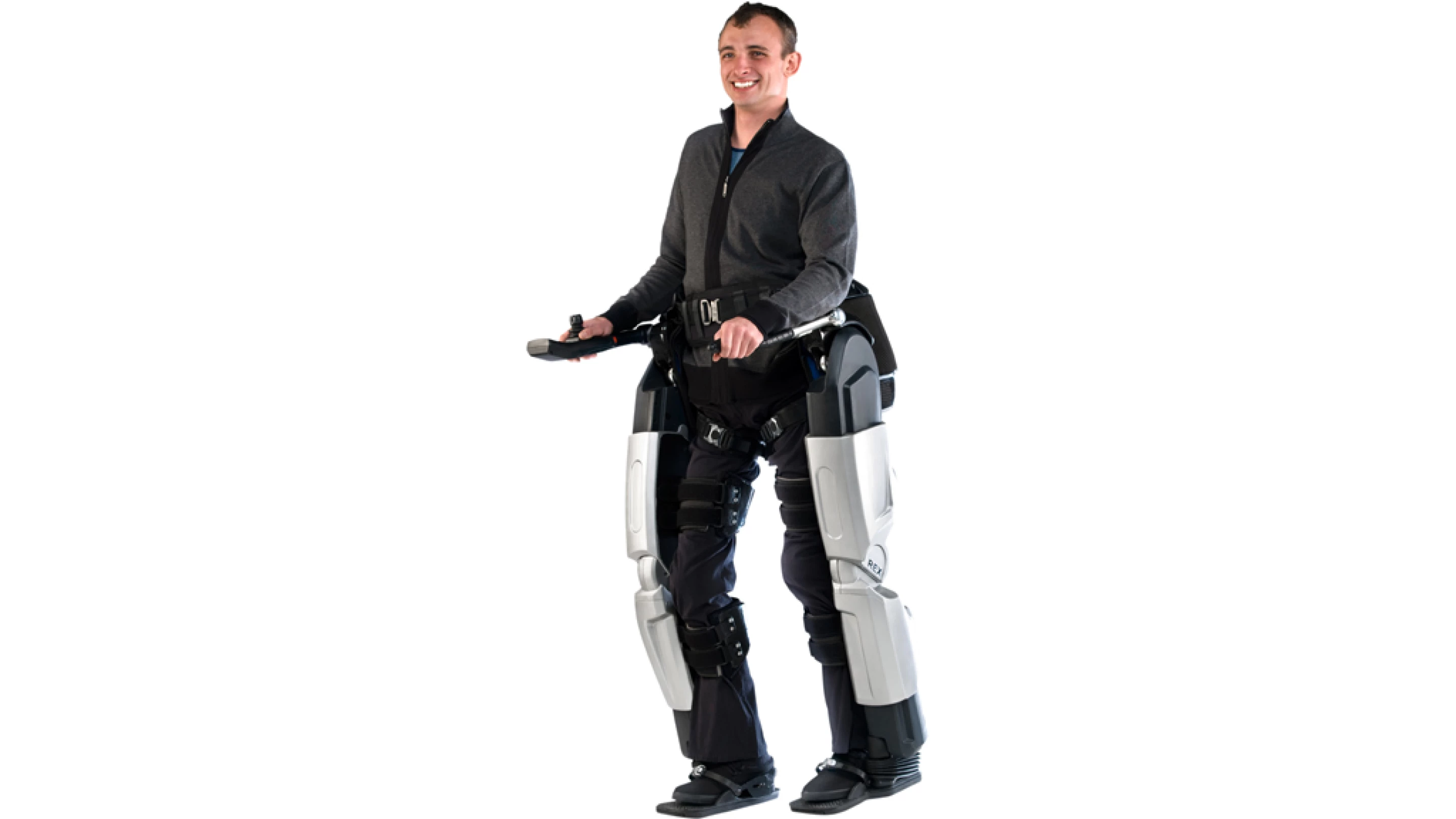 REX robotic exoskeleton gets wheelchair users back on their feet