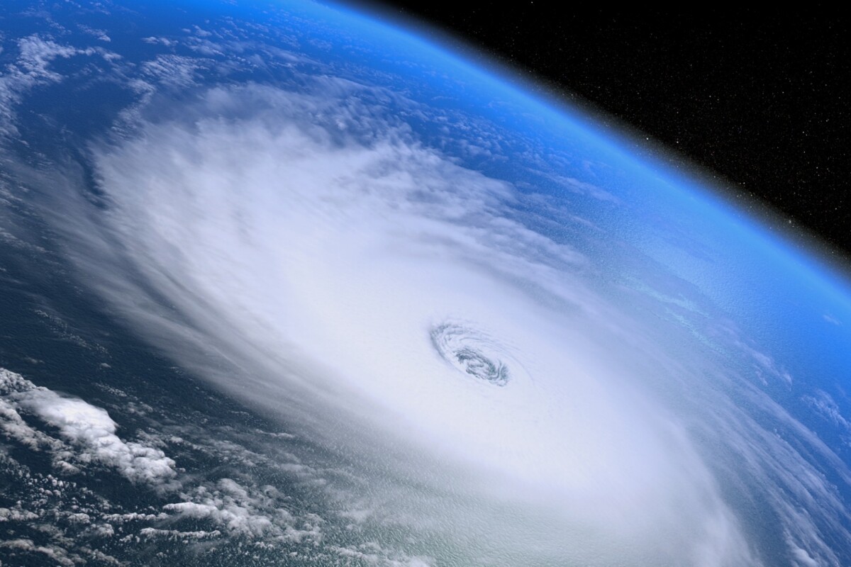 hurricane from ground